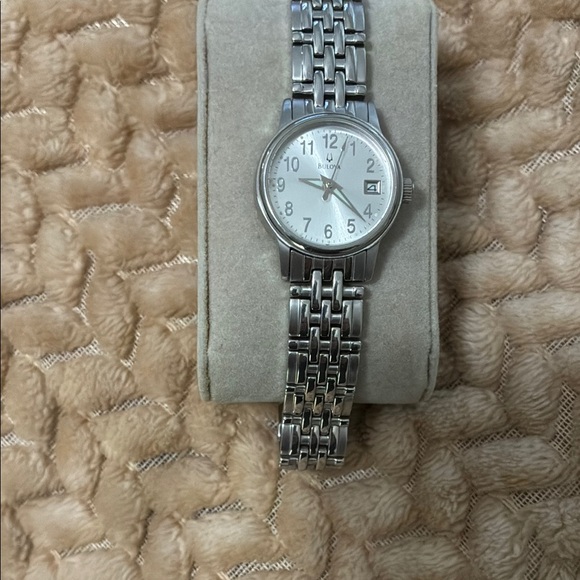 Bulova | Accessories | Bulova Silver Watch With Date Display | Poshmark